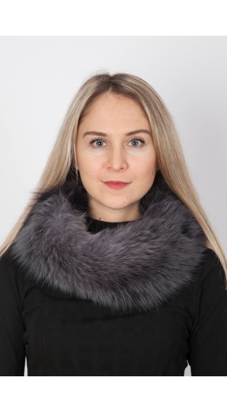 Blue Fox Fur Neck Warmer | Real Fox Fur Collars