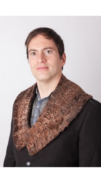 Brown Karakul Lamb Fur Collar | Men’s Fur Collars | Amifur.com